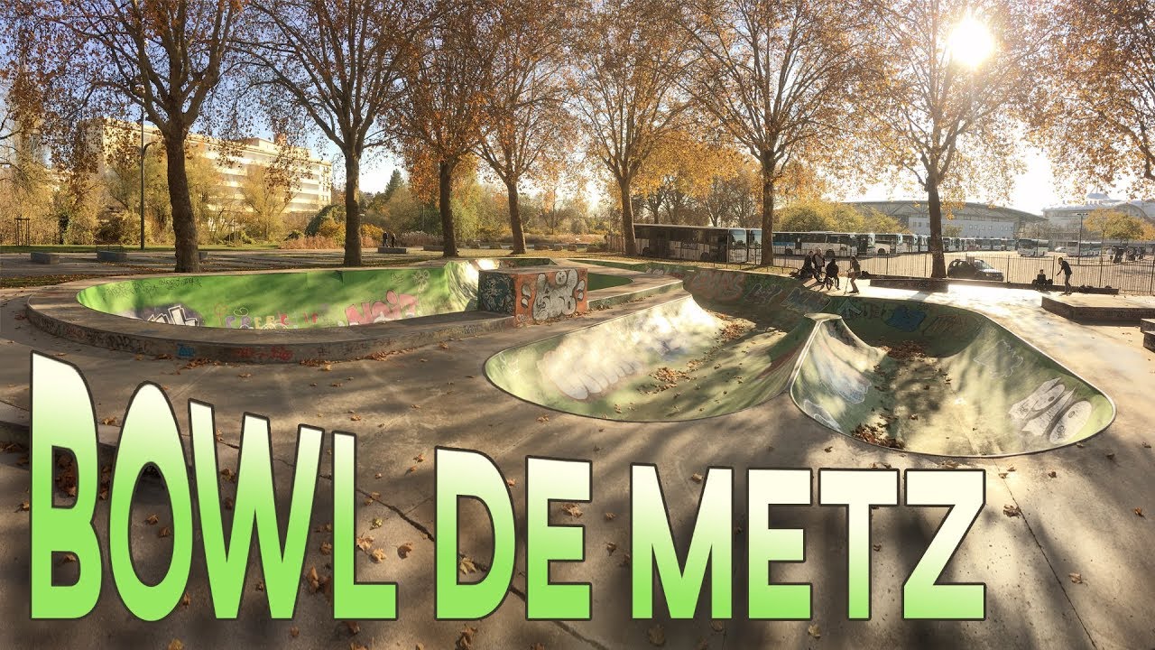 Ü30 Skateboard Anfänger zeigt euch: Skatepark Bowl de Metz - YouTube