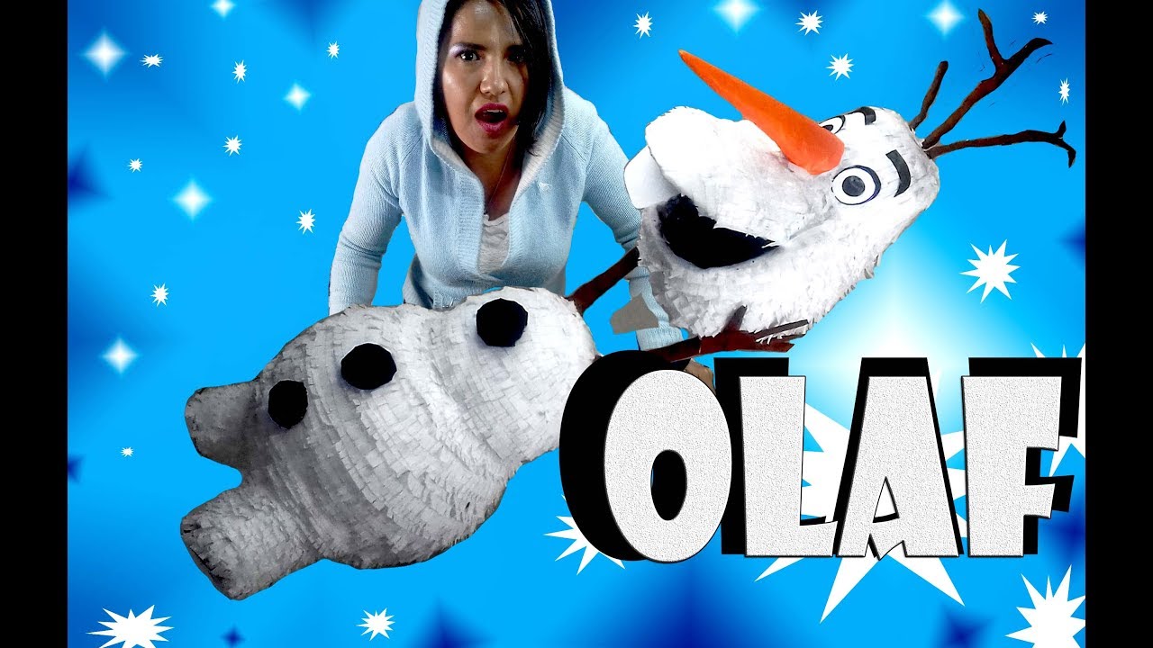 How To Make Frozen Olaf Pinata decorado final - YouTube