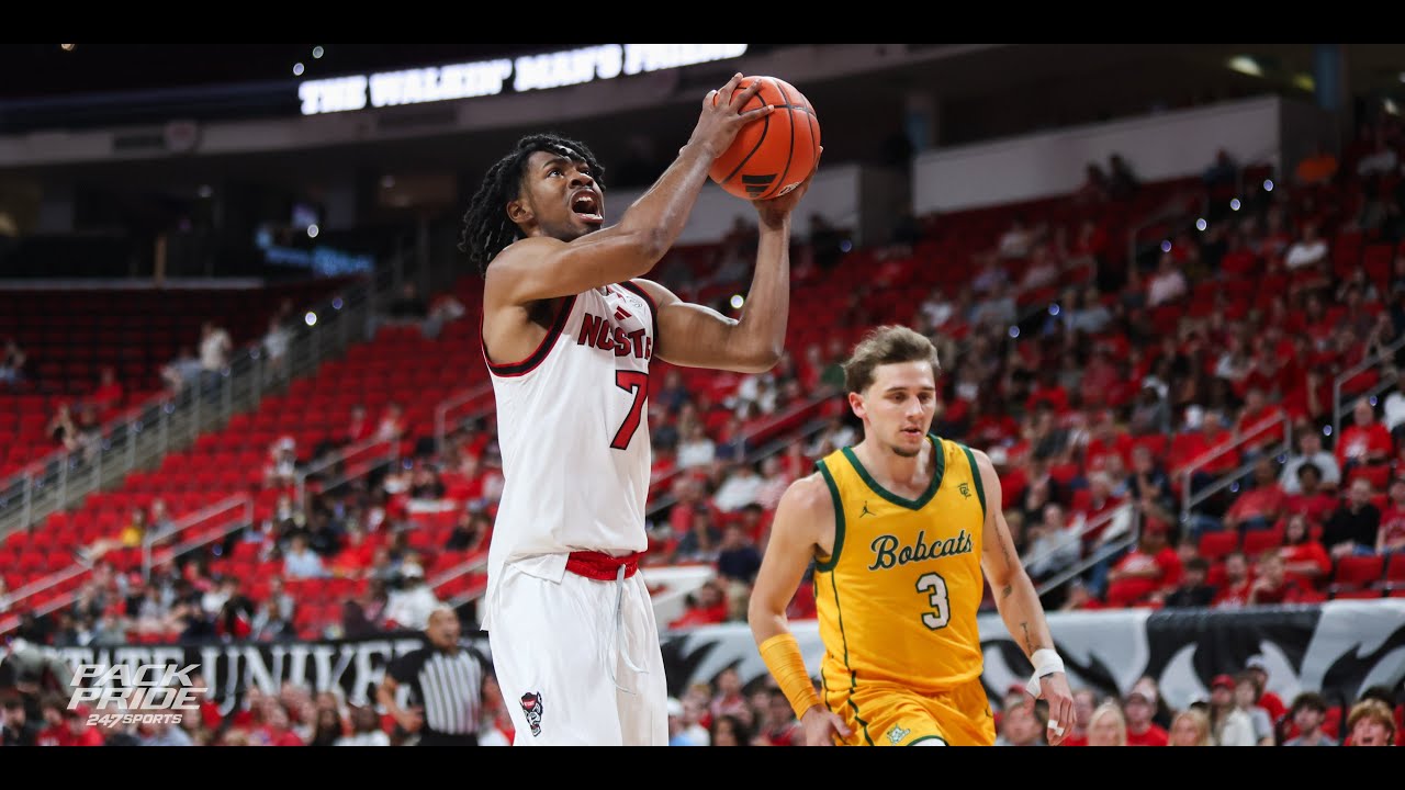 NC State guard Bryce Heard discusses exhibition win over Lees-McRae ...
