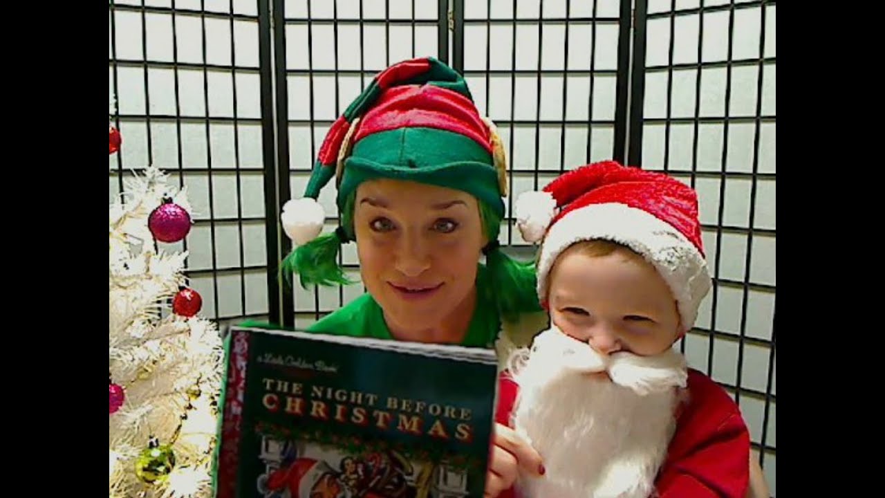 The Night Before Christmas - STORY BOOK reading - READ ALONG with santa ...