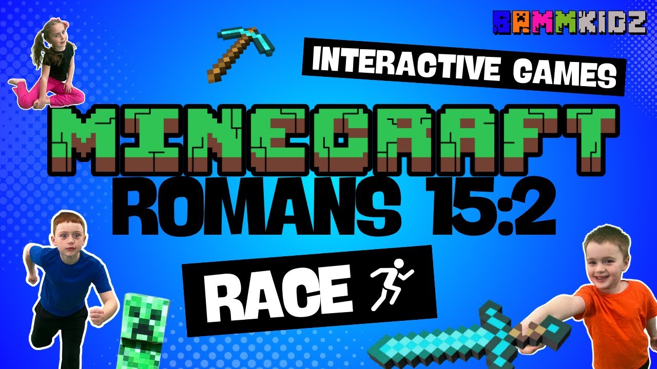 FUN Interactive Bible games| Minecraft race | Christian Brain Breaks ...