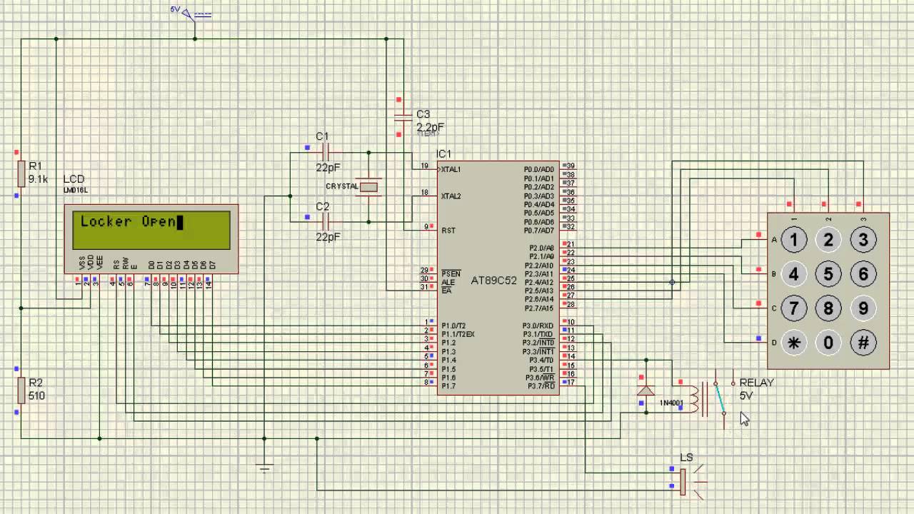 Automatic Door Lock System Using 8051 Microcontroller At Janis Russell Blog