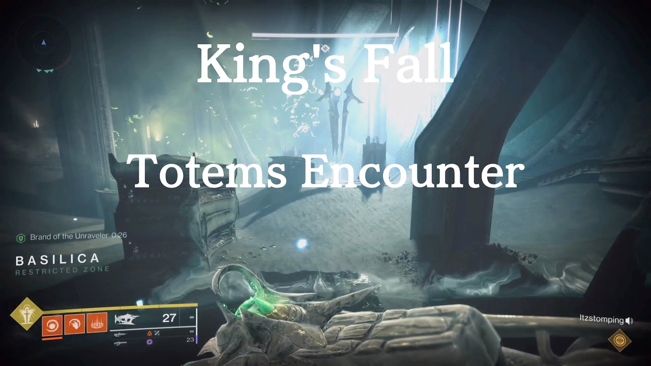 Destiny 2: King's Fall Totems Encounter - Solar Warlock Gameplay - YouTube