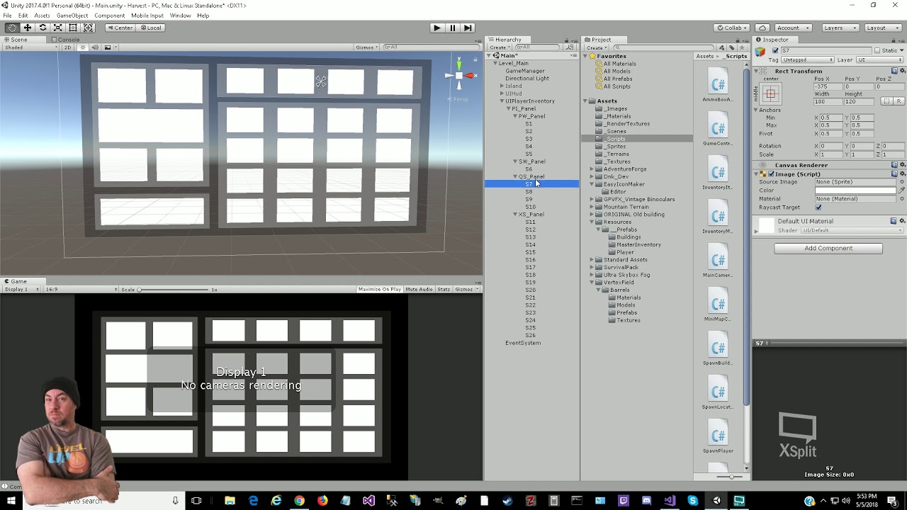 UNITY 3D LEARNING SERIES - 009: Creating our player inventory in-game ...