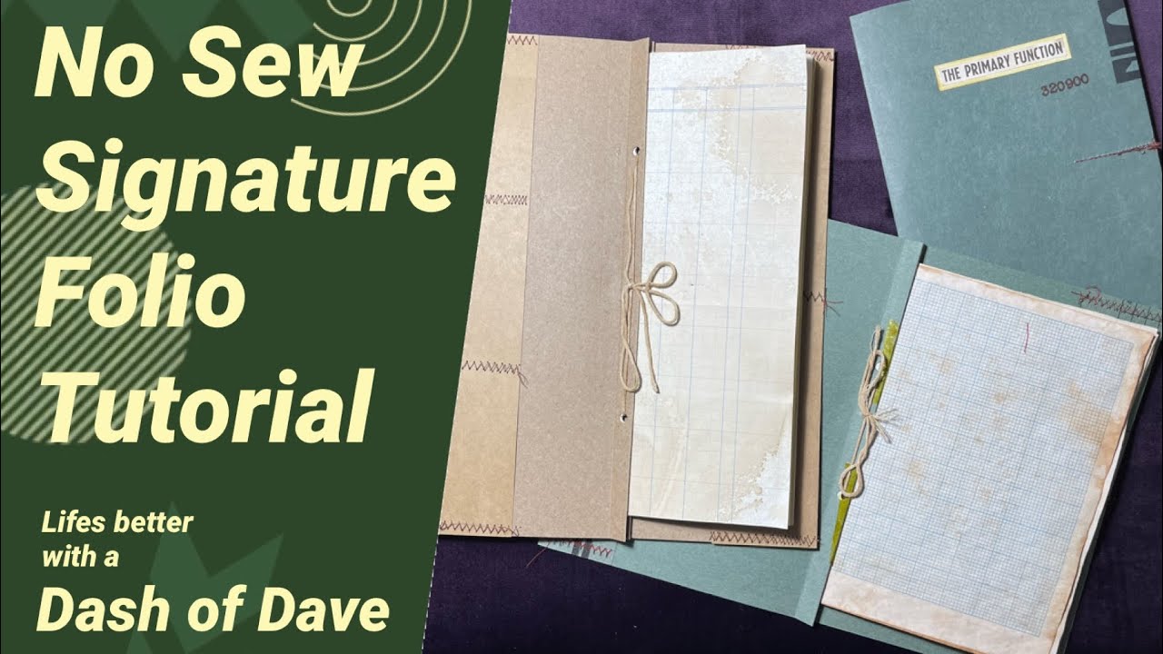 No Sew Signature Folio Tutorial - Utilitarian Style that you are going ...