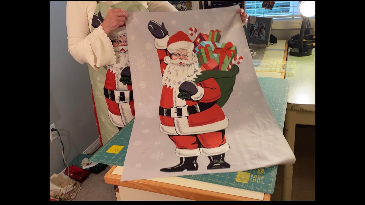 Santa Apron Tutorial - YouTube