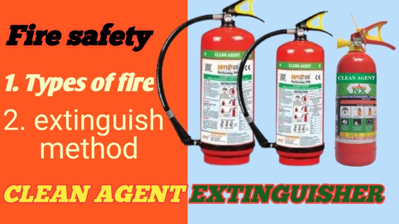FIRE SAFETY । CLEAN AGENT EXTINGUISHER #electrical #electrician # ...
