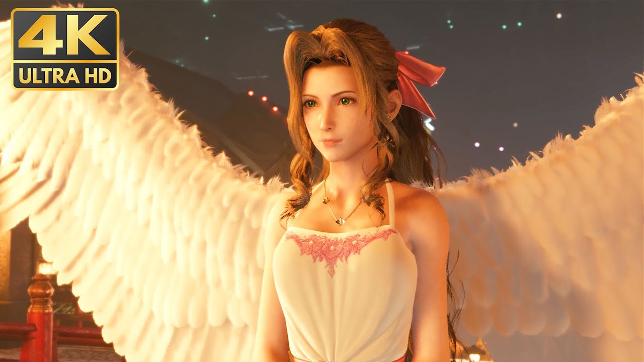 FFT7 😍🤯Aerith Pretty Angel Secret Cutscene - PC [4K 60FPS]😍🤯 - YouTube