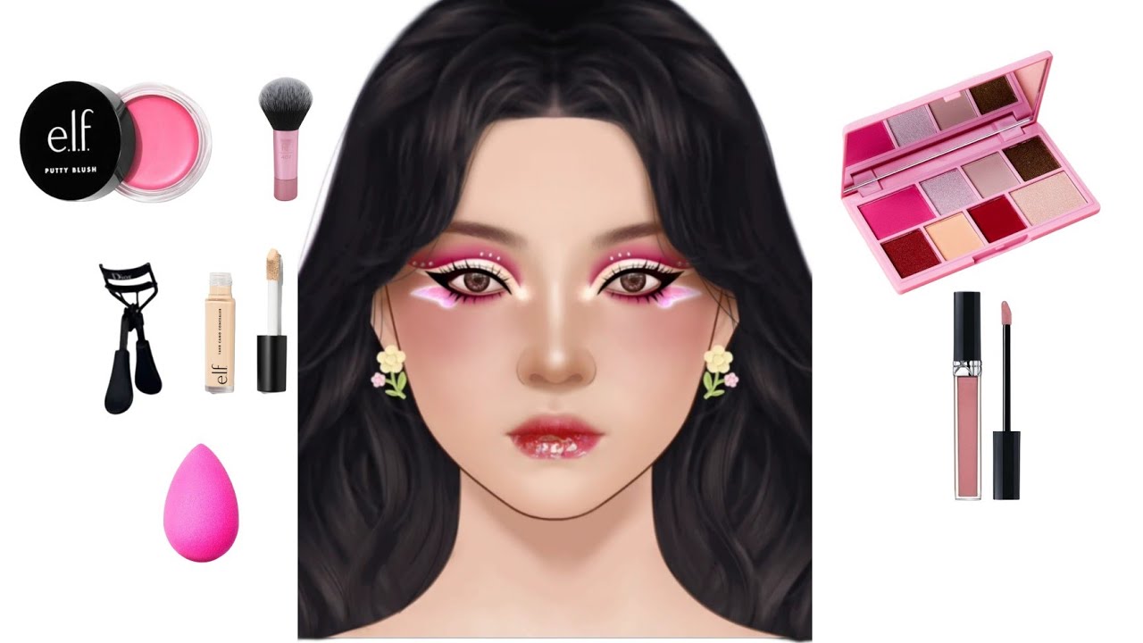 makeup, makeup transformation, makeup Game, makeup animation 💓🥰 - YouTube