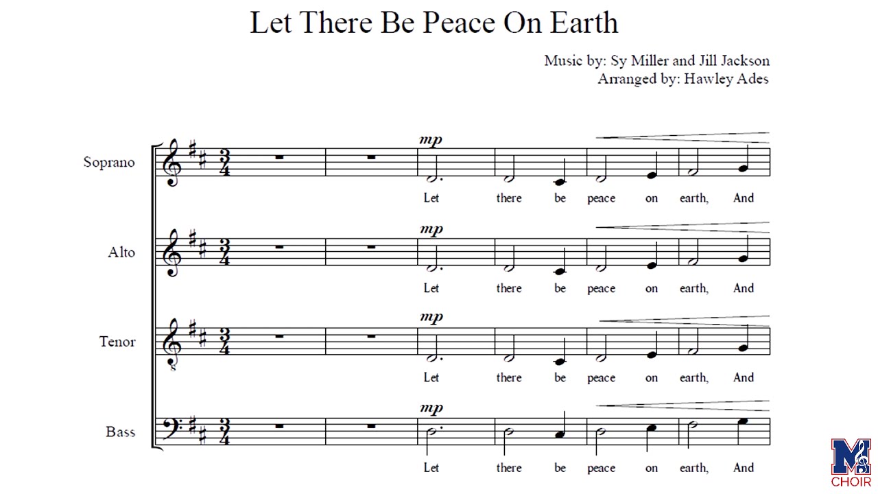 Let There Be Peace On Earth - Alto Rehearsal Track - YouTube