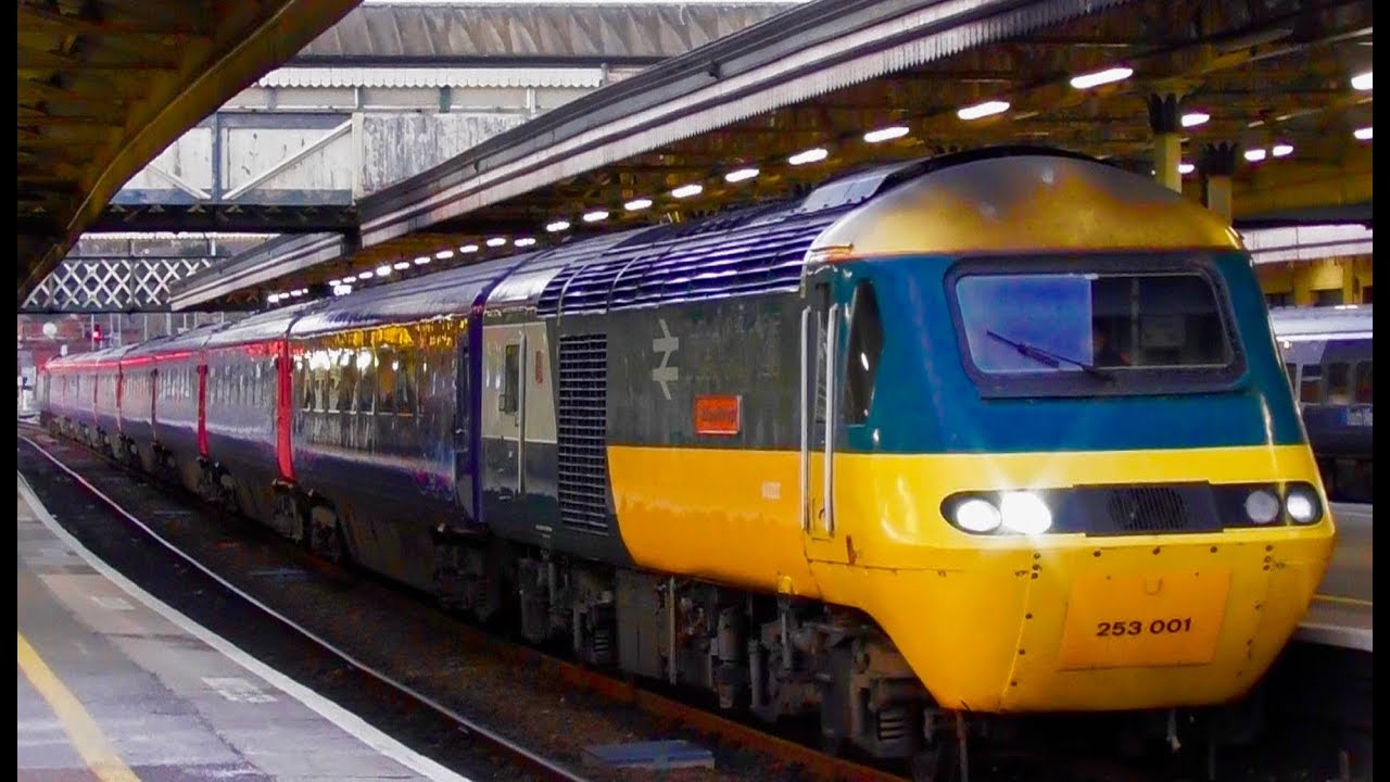 GWR HST 43002 Departs Exeter St Davids For Penzance - YouTube