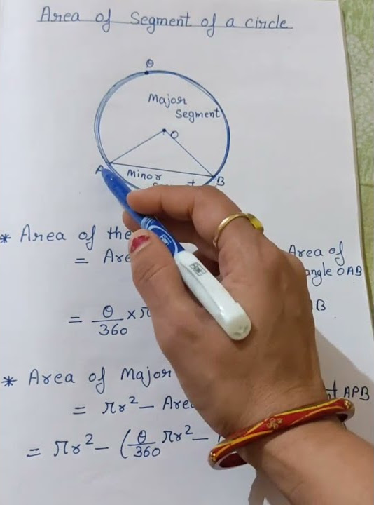 Area of segment of circle|Area related to a circle|Class-10#easy# ...