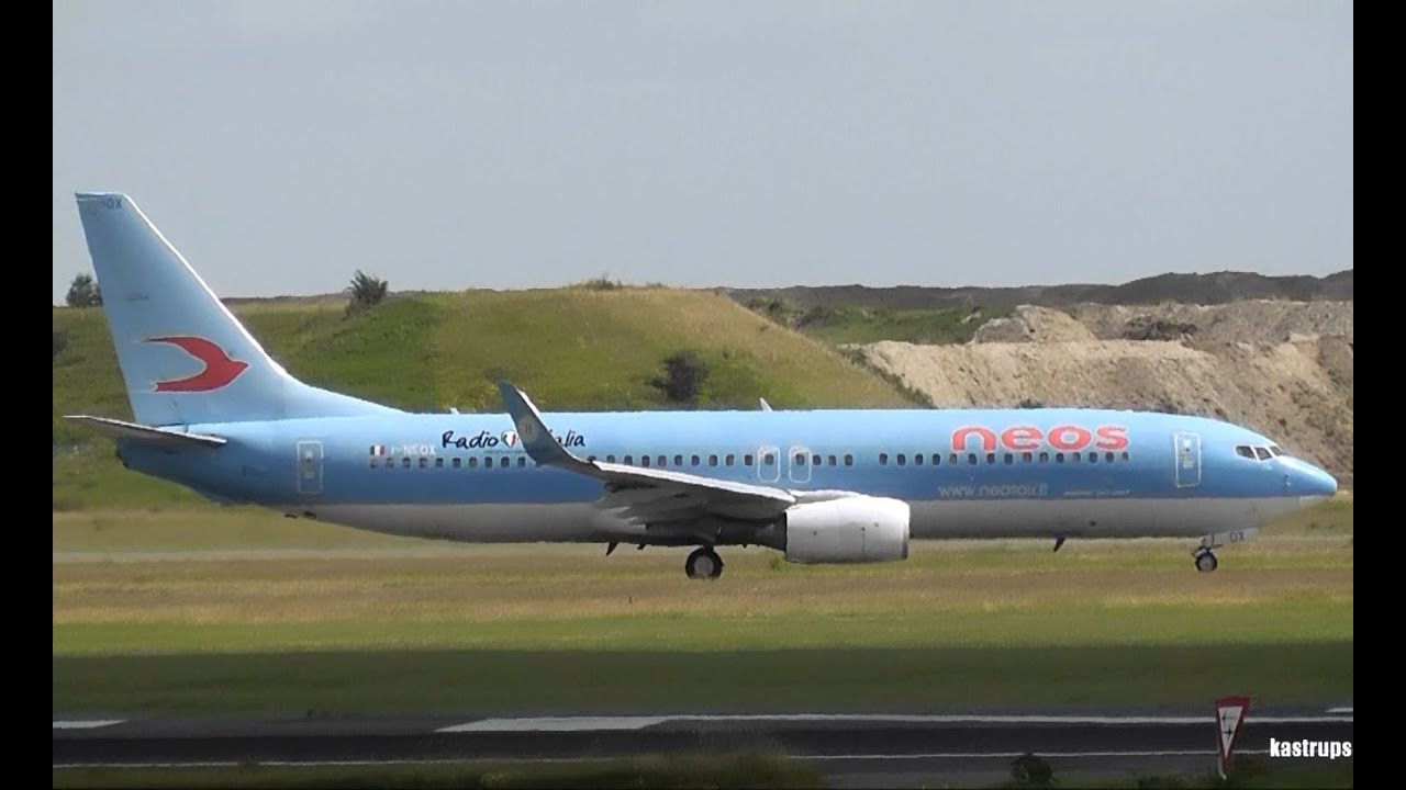 Neos Boeing 737 I-NEOX Take Off at Copenhagen Airport (HD 1080p) - YouTube