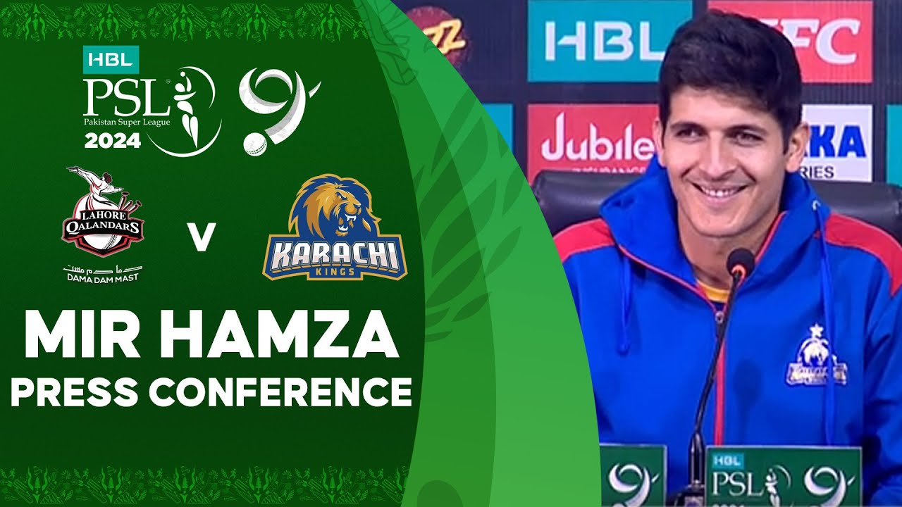 Mir Hamza Press Conference | Lahore Qalandars vs Karachi Kings | Match 10 | HBL PSL 9 | M1Z2U ...