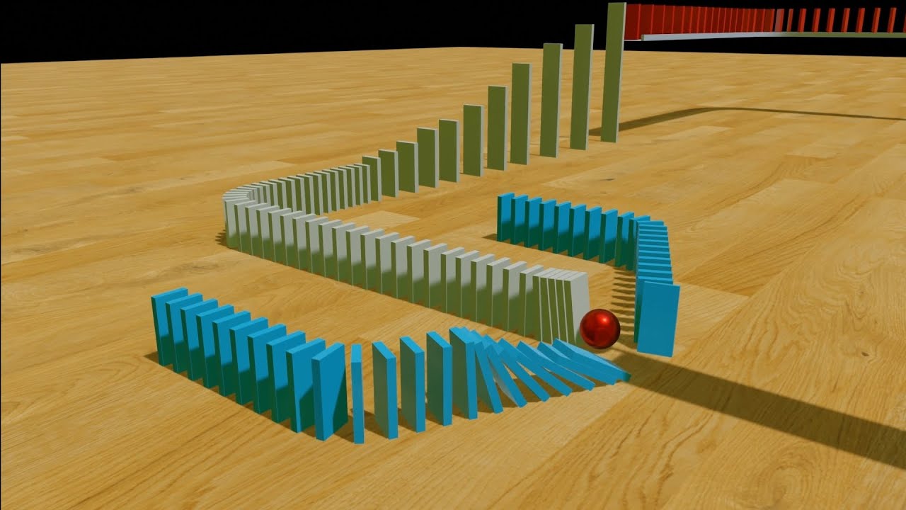 DOMINO SIMULATION#7 - YouTube