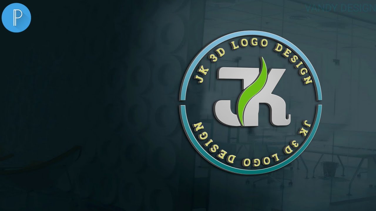 J K Professional logo design tutorial-Pixellab logo design[Vandy Design ...