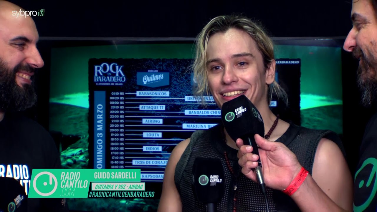 GUIDO SARDELLI (AIRBAG) ENTREVISTA RADIO CANTILO (ROCK EN BARADERO 2019 ...