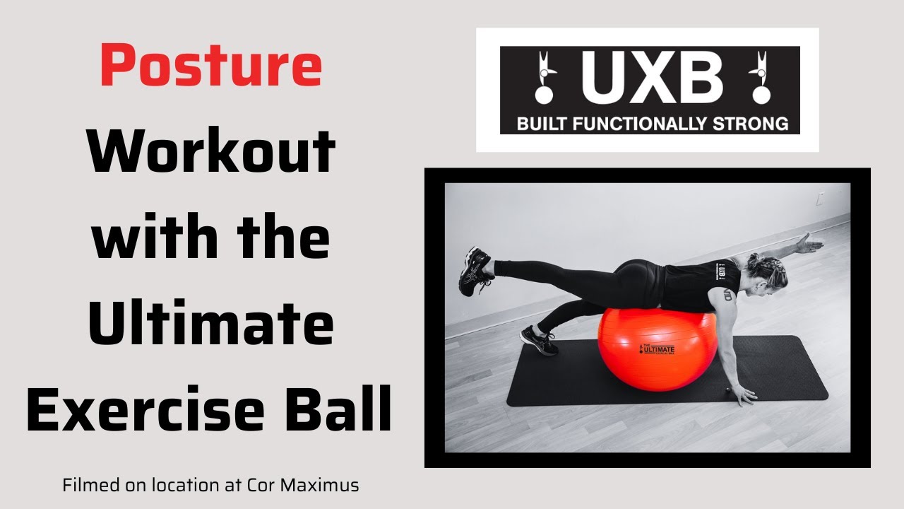 Posture Workout with the Ultimate Exercise Ball | + GWR Holder & Sports ...