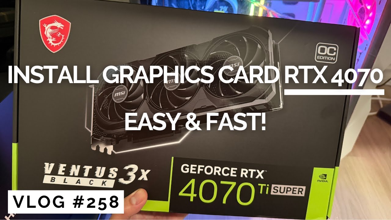 How To Install a RTX 4070 (EASY & FAST! - Graphics Card) - YouTube
