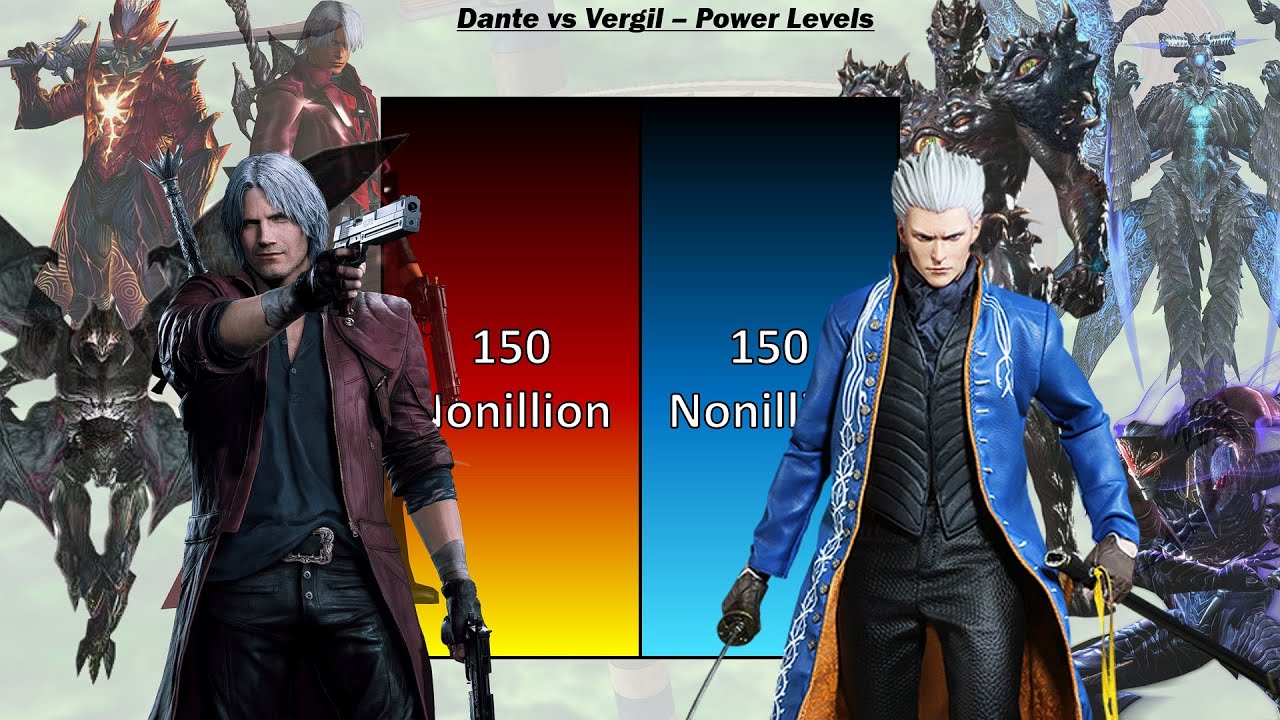 Dante vs Vergil - Power Levels - Devil May Cry - YouTube