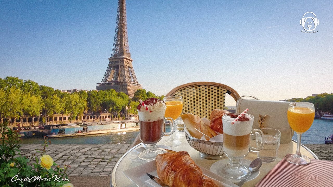 A Sunny Day 🥐 Paris Cafe Ambience & Smooth Jazz Playlist to Study, Work ...
