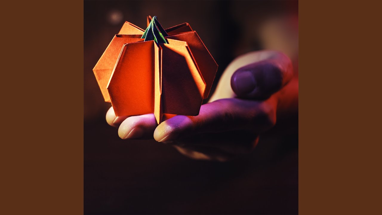 Folding a Paper Origami Pumpkin, Pt.8 - YouTube