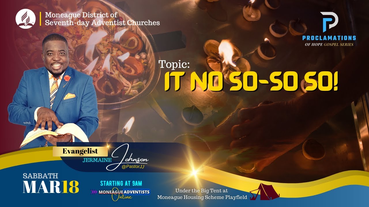 Pastor JJ | "It No So-So So!" (There's More to It) | Proclamations of ...