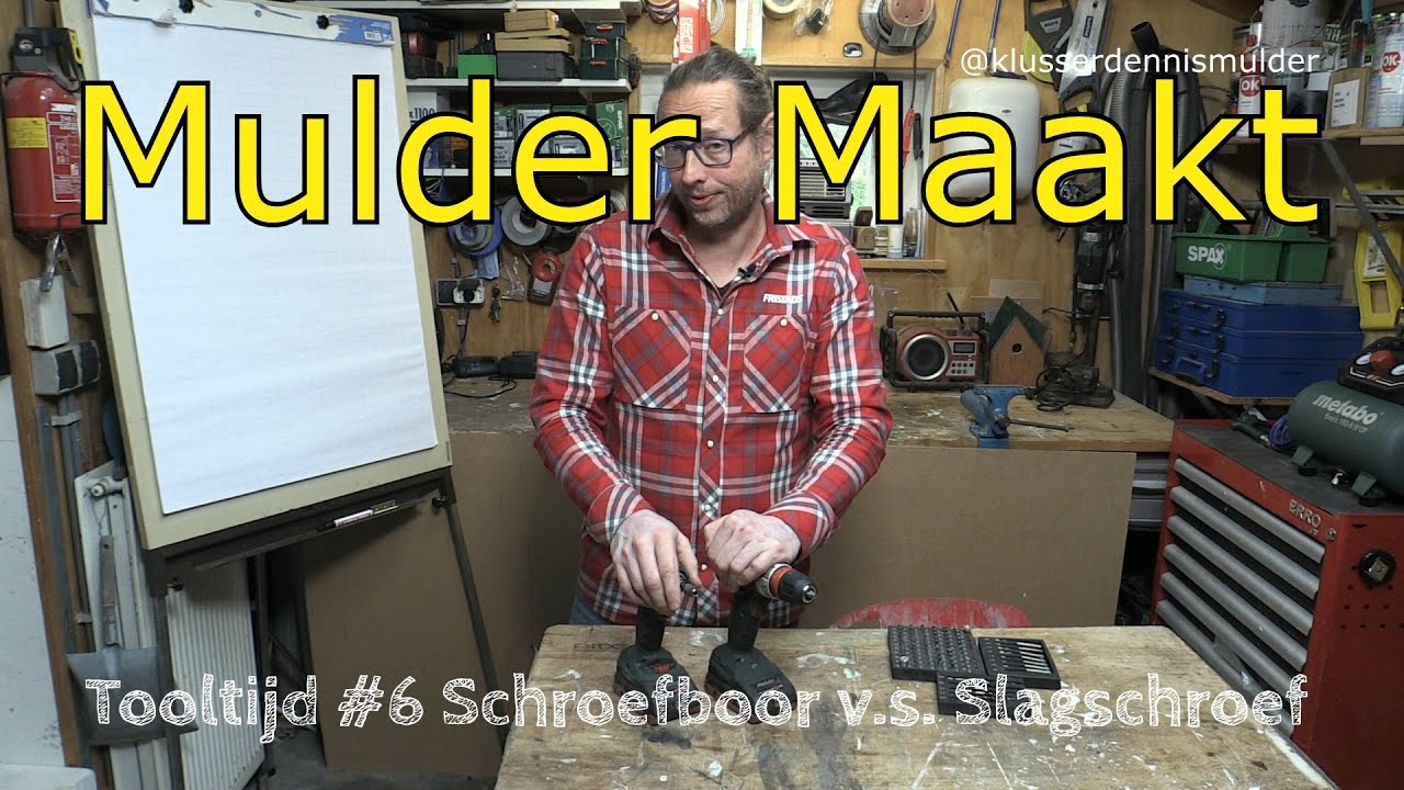 Tooltijd #6 Schroefboor v.s. Slagschroef (#klusserdennismulder #DHZ # ...
