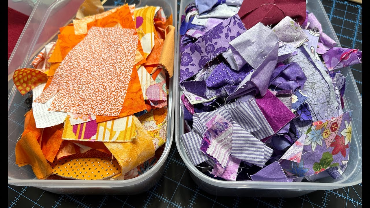 Fabric Scrap Chat - Storing? Cutting? Sorting? - YouTube