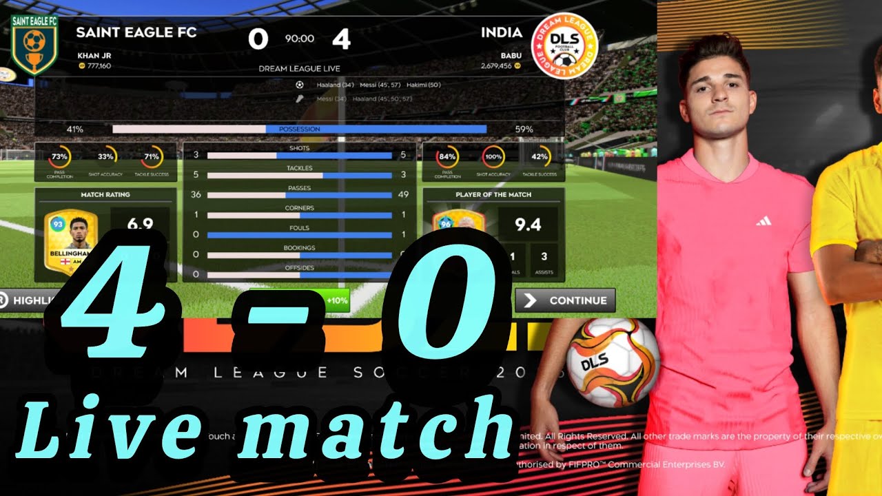 DLS Live match 4-0 | 💥DL25 Live match - YouTube