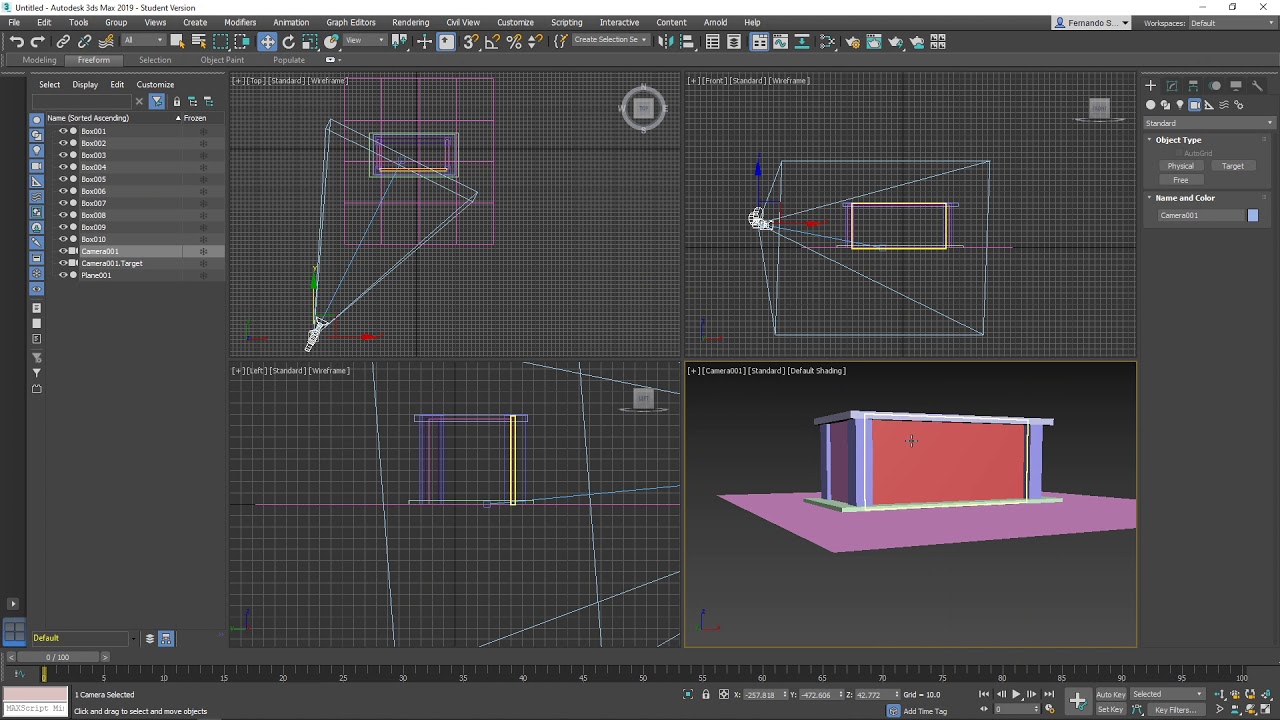 3ds Max 2019 | Shadow matte y HDRI enviroment - YouTube