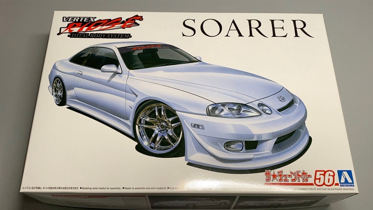 Unboxing: Aoshima Toyota Soarer JZZ30 Vertex Ridge - YouTube