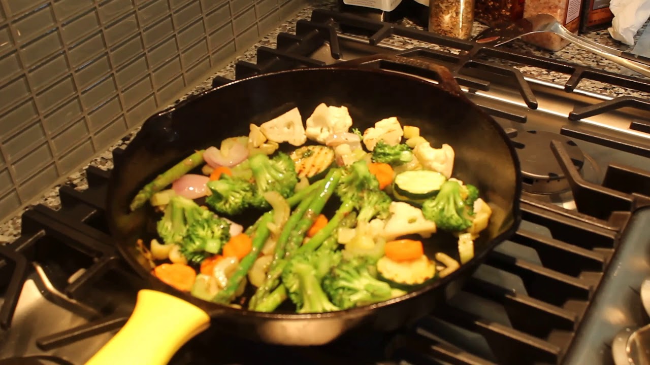 Stir Fry Vegetable Cooking Demonstration - YouTube