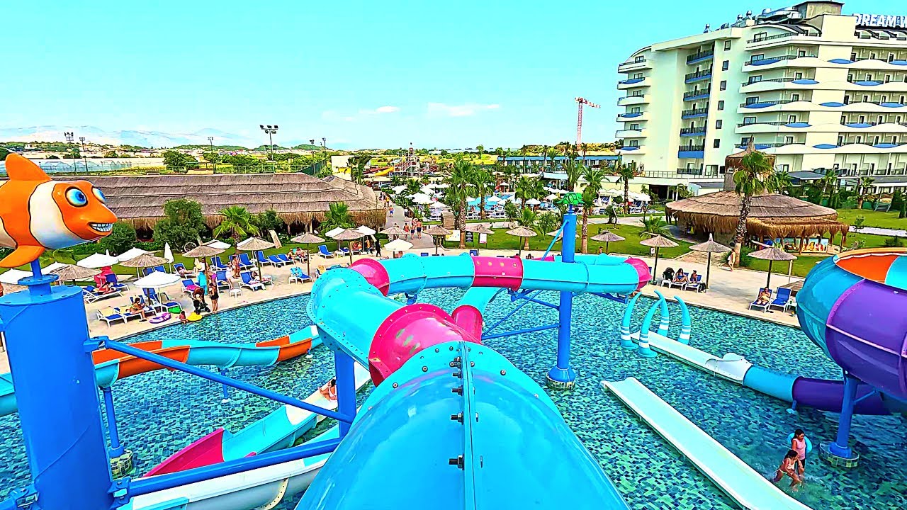 Water Turtle Water Slide in Dream Water World Hotel, Side Antalya 💦 ...