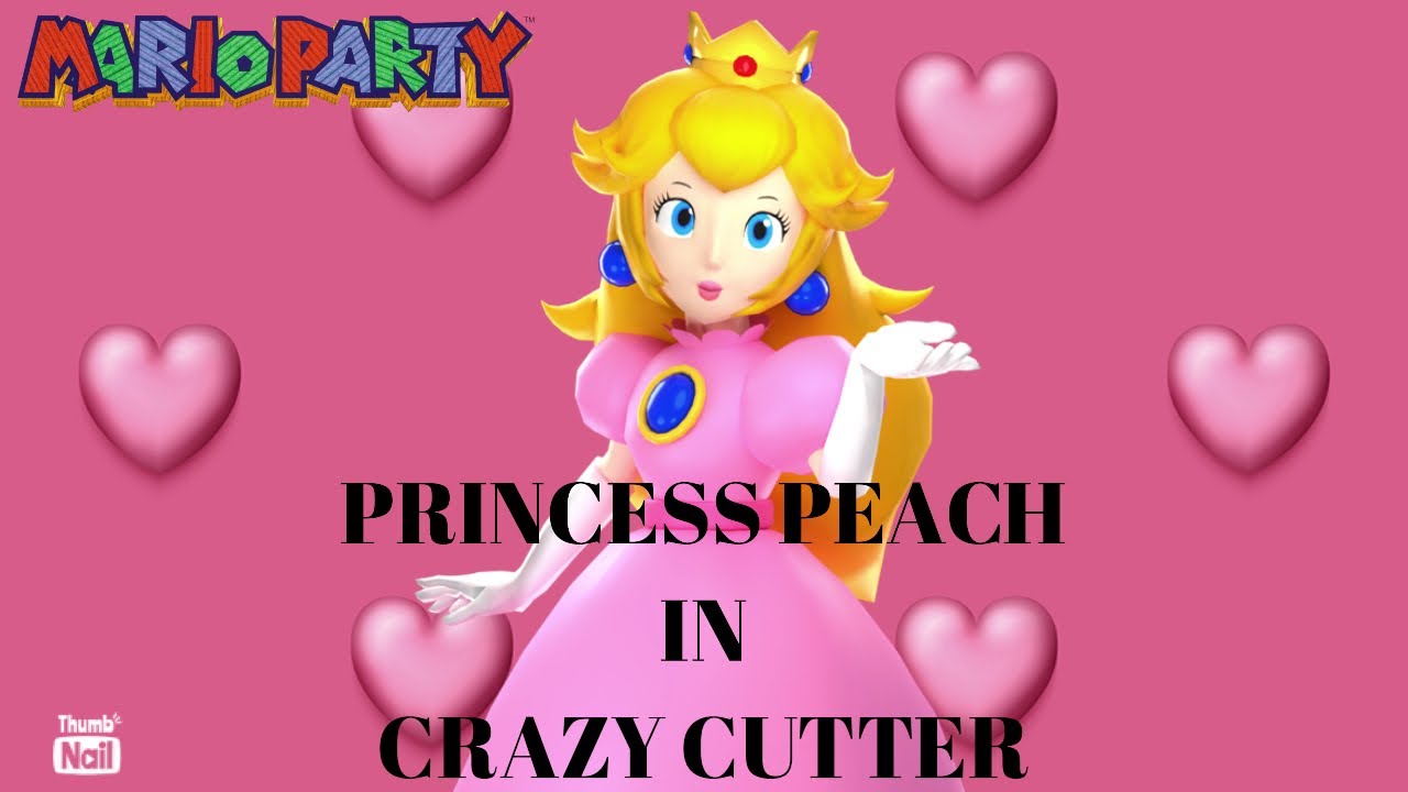 Mario Party 1 - Princess Peach in Crazy Cutter - YouTube