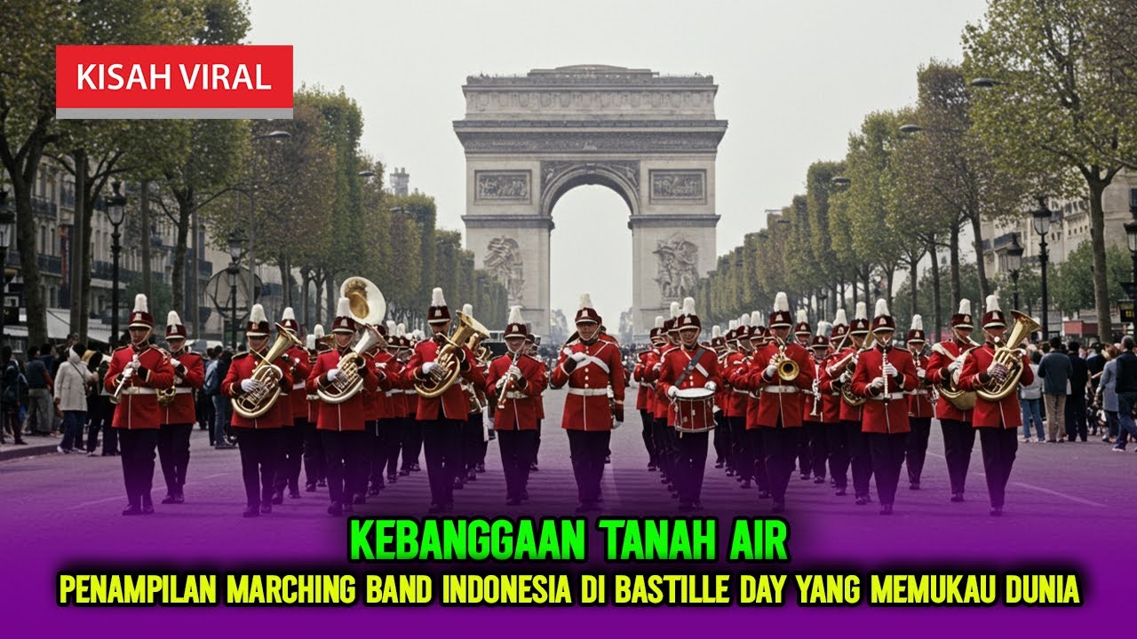 BIKIN BANGGA! PENAMPILAN MARCHING BAND INDONESIA MEMUKAU DUNIA! - YouTube