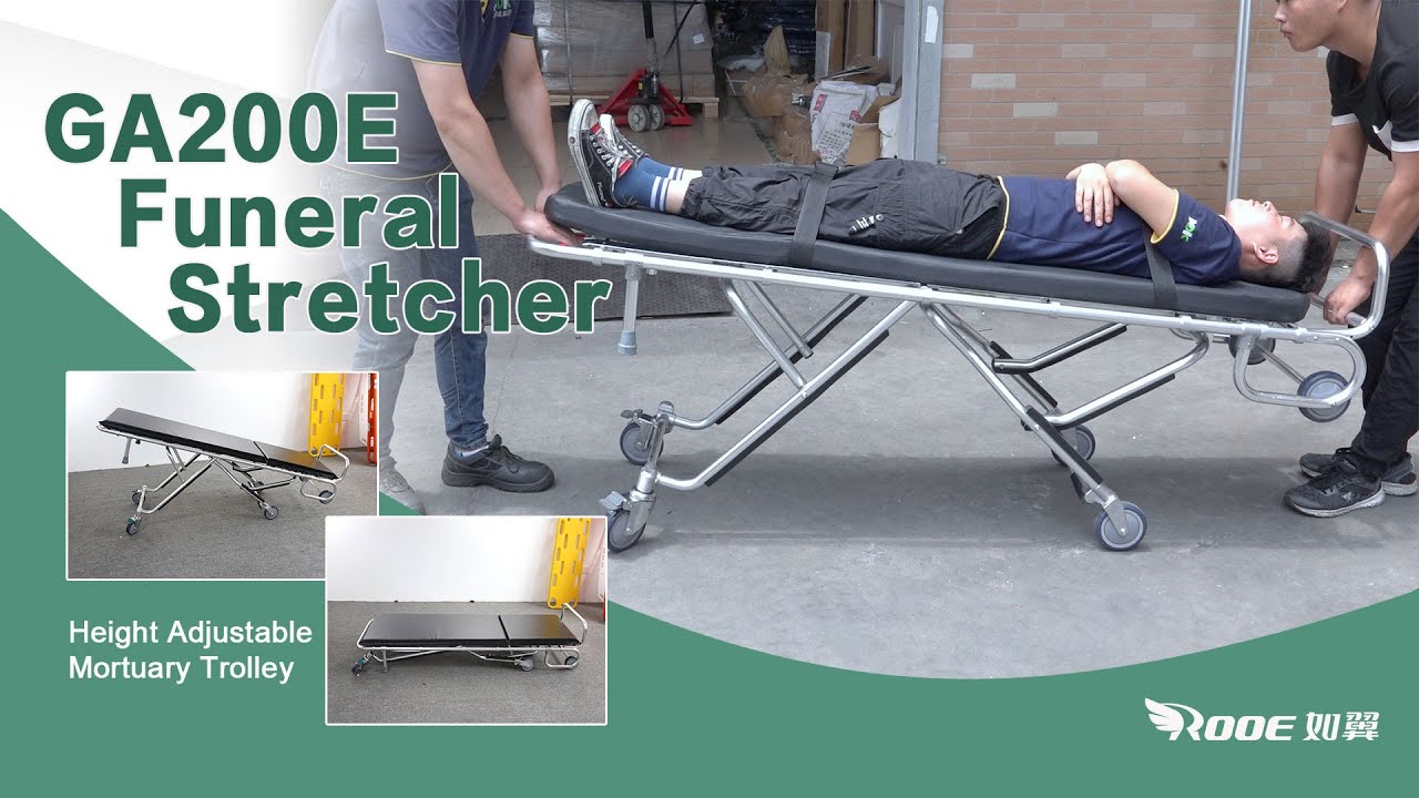 Mortuary Stretcher | Four Gears Height Aluminum Mortuary Stretcher ...