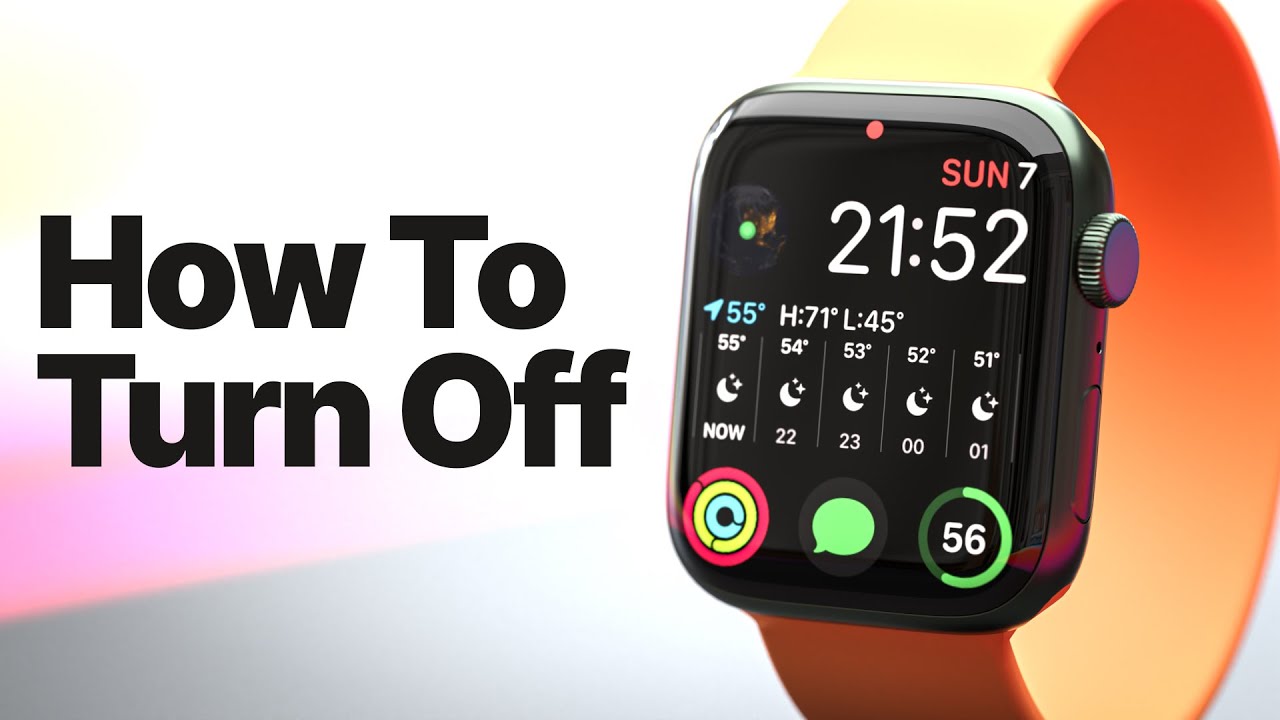 How to Turn Off Your Apple Watch (All Models) - YouTube