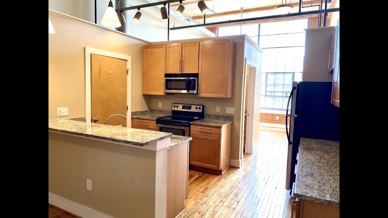 Cotton Mill Lofts Unit 206 1-Bedroom - YouTube