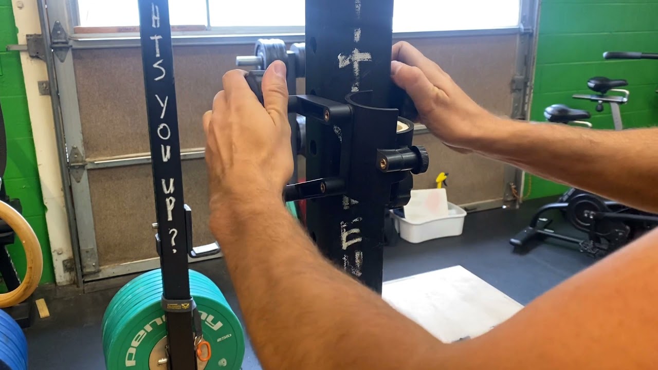 Monkee Mount squat rack attachment how-to video - YouTube
