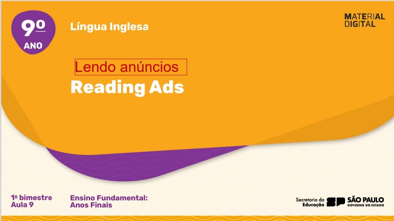 Reading ads 9º ano 9 aula - YouTube