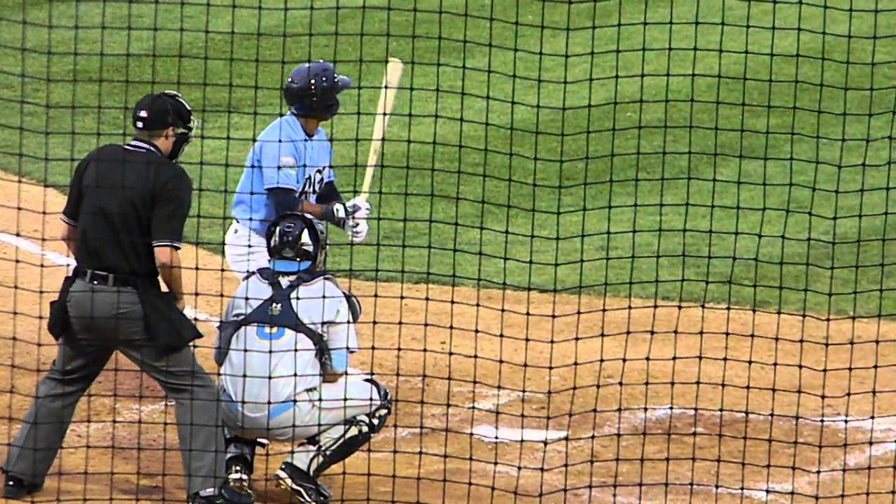 Royals Prospect Justin Trapp Batting HD - YouTube