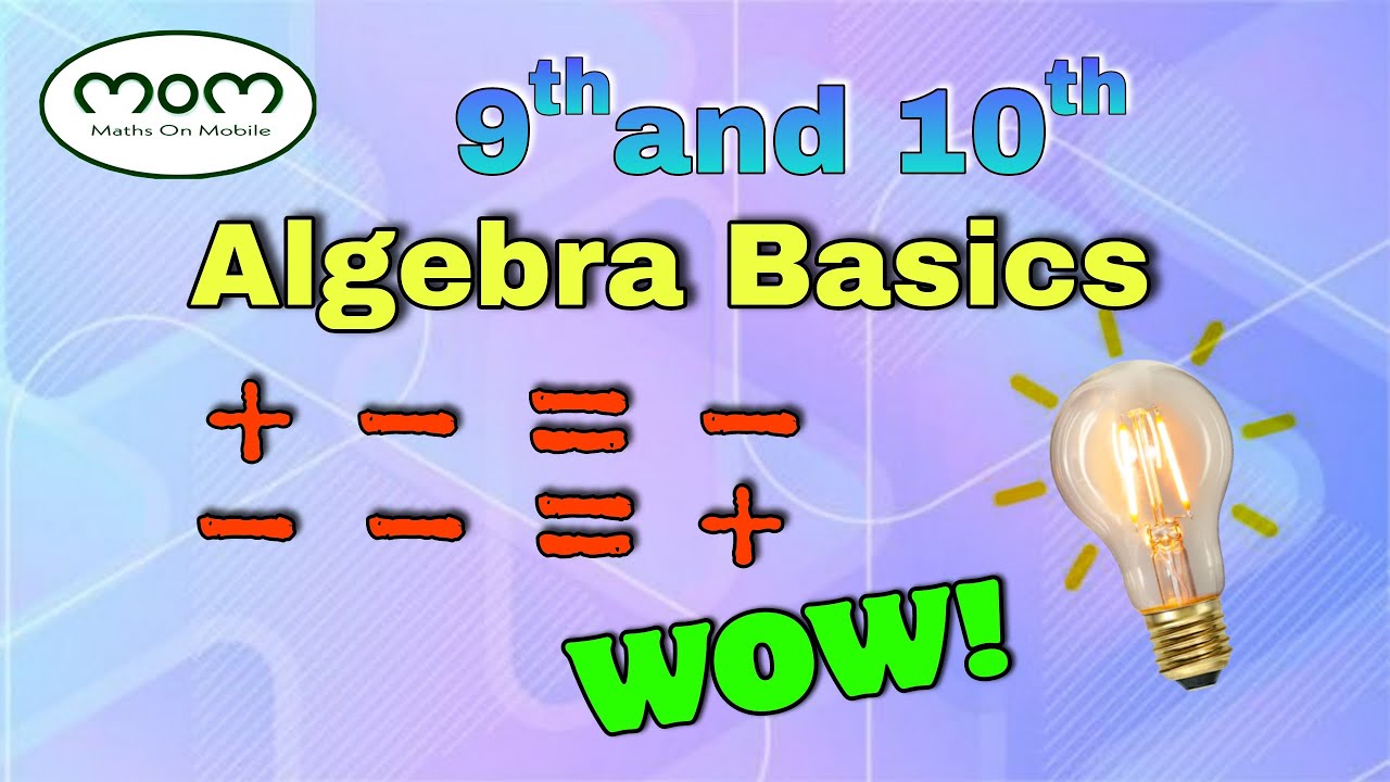Algebra Basics....the + - confusion solved... - YouTube