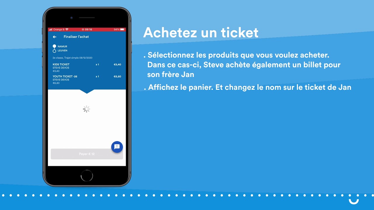 SNCB App - Acheter un ticket - YouTube