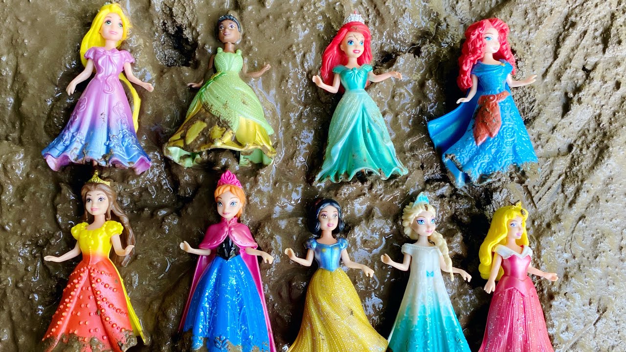 Satisfying ASMR Cleaning! Help Elsa, Anna & Ariel Get Clean Again - YouTube