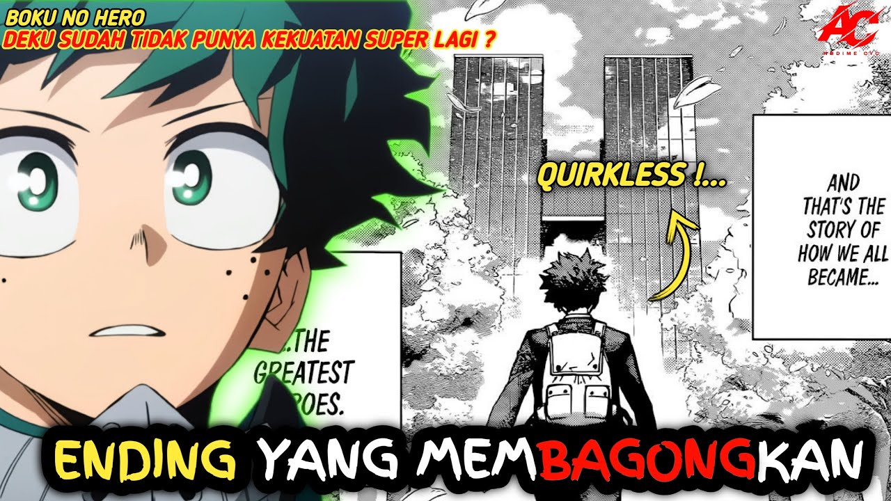 PENJELASAN ENDING MANGA BOKU NO HERO CHAPTER 430 | SEMUA FANS DIBUAT ...