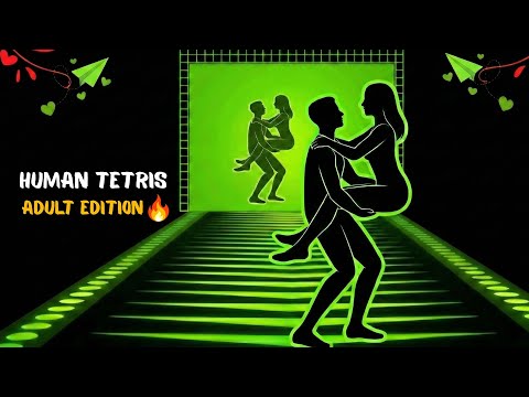 Human Tetris х 2 Player Co-op! Can You Fit The Shape? ADULT EDITION!