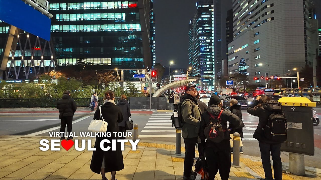 Seoul Evening Walk in Gwanghwamum Square, Insadong, Jongno & Euljiro ...