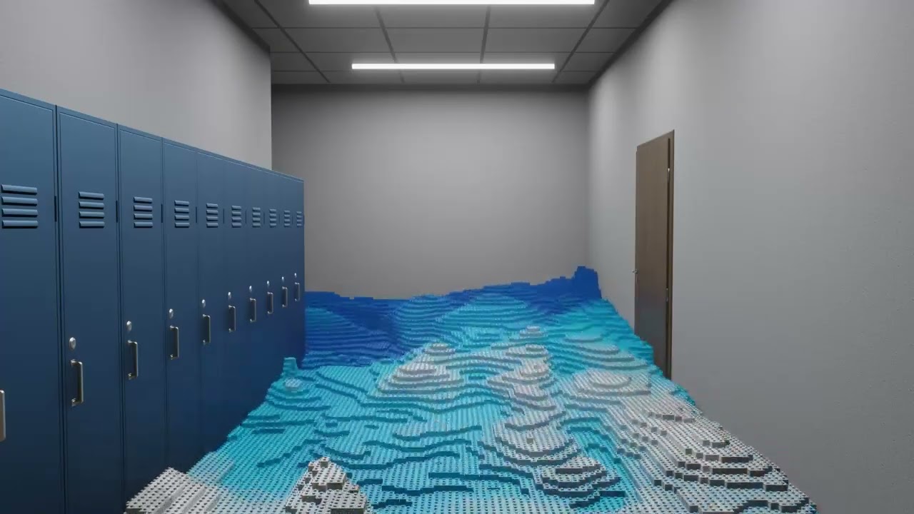 Lego Water Floods Hallway | Stop Motion Style Animation - YouTube