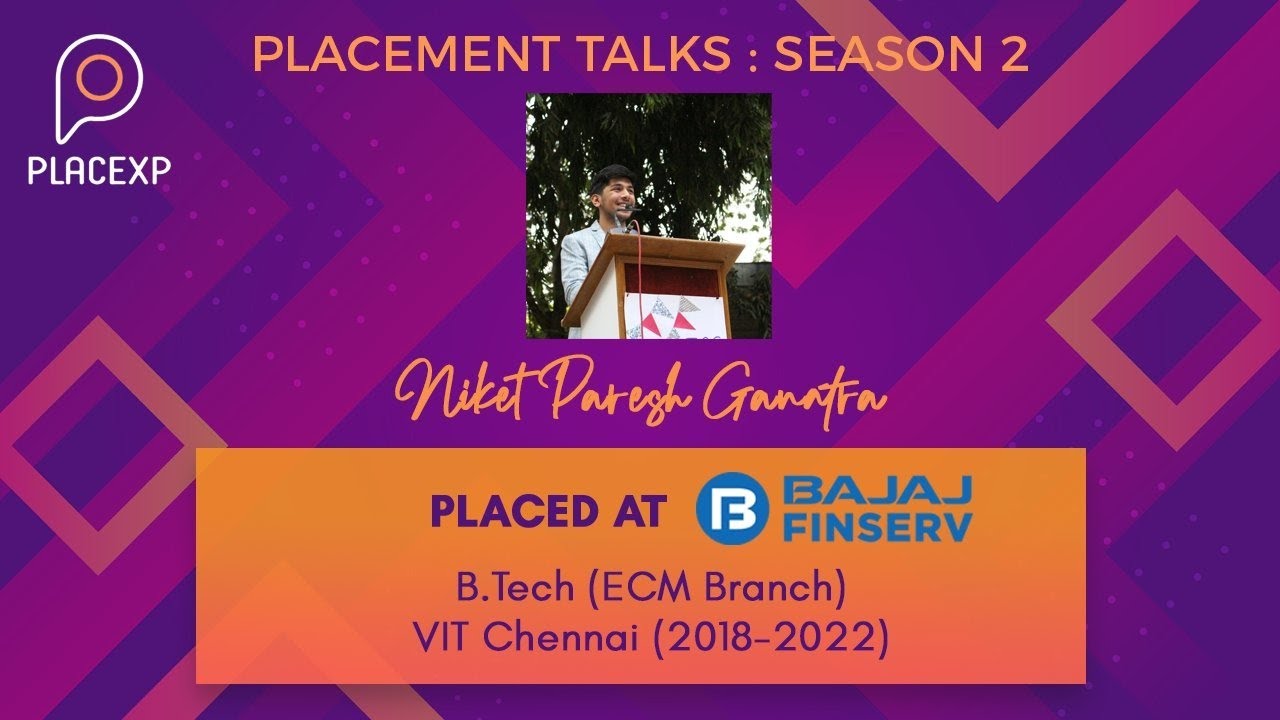 EP 1: Placement Talks Season 2: Bajaj Finserv Experience ft. Niket || VITC || PlaceXP - YouTube